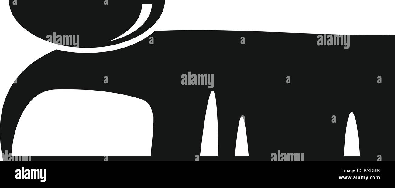 Contact lens finger icon. Simple illustration of contact lens finger ...