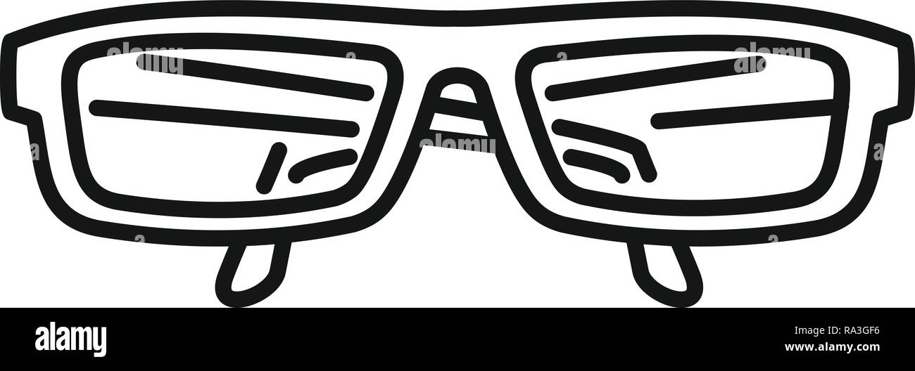 Eye glasses icon. Outline eye glasses vector icon for web design ...