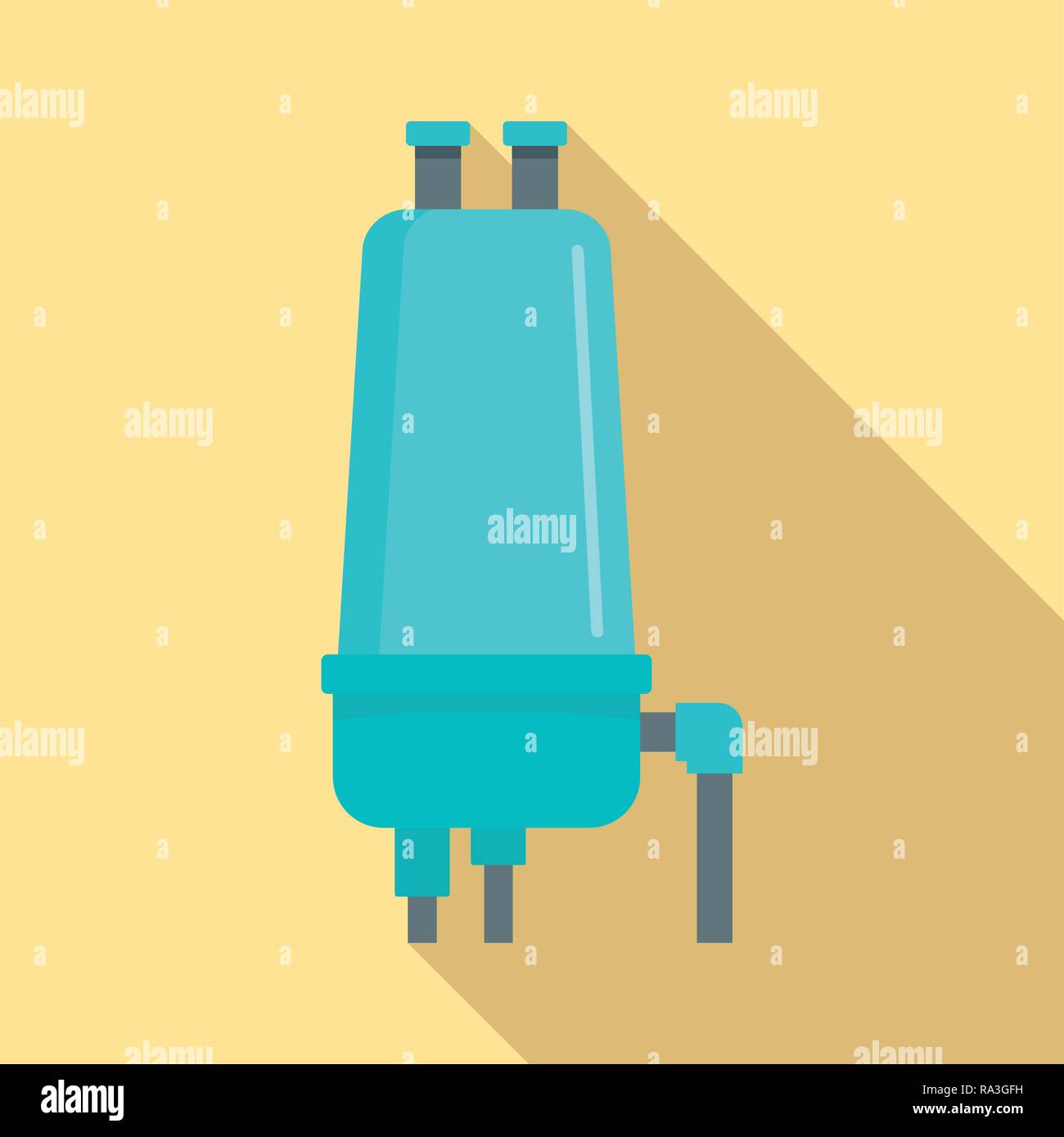 Irrigation filter icon. Flat illustration of irrigation filter vector ...