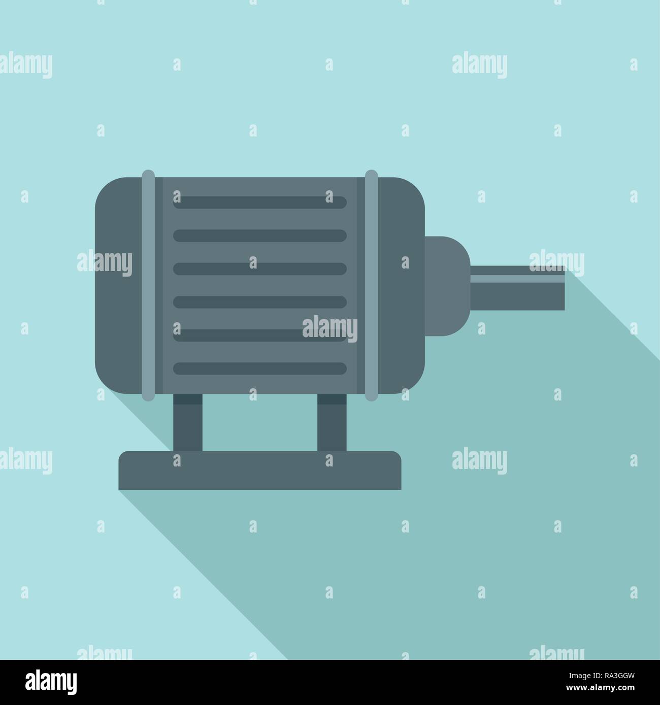 Motor pump irrigation icon. Flat illustration of motor pump irrigation ...