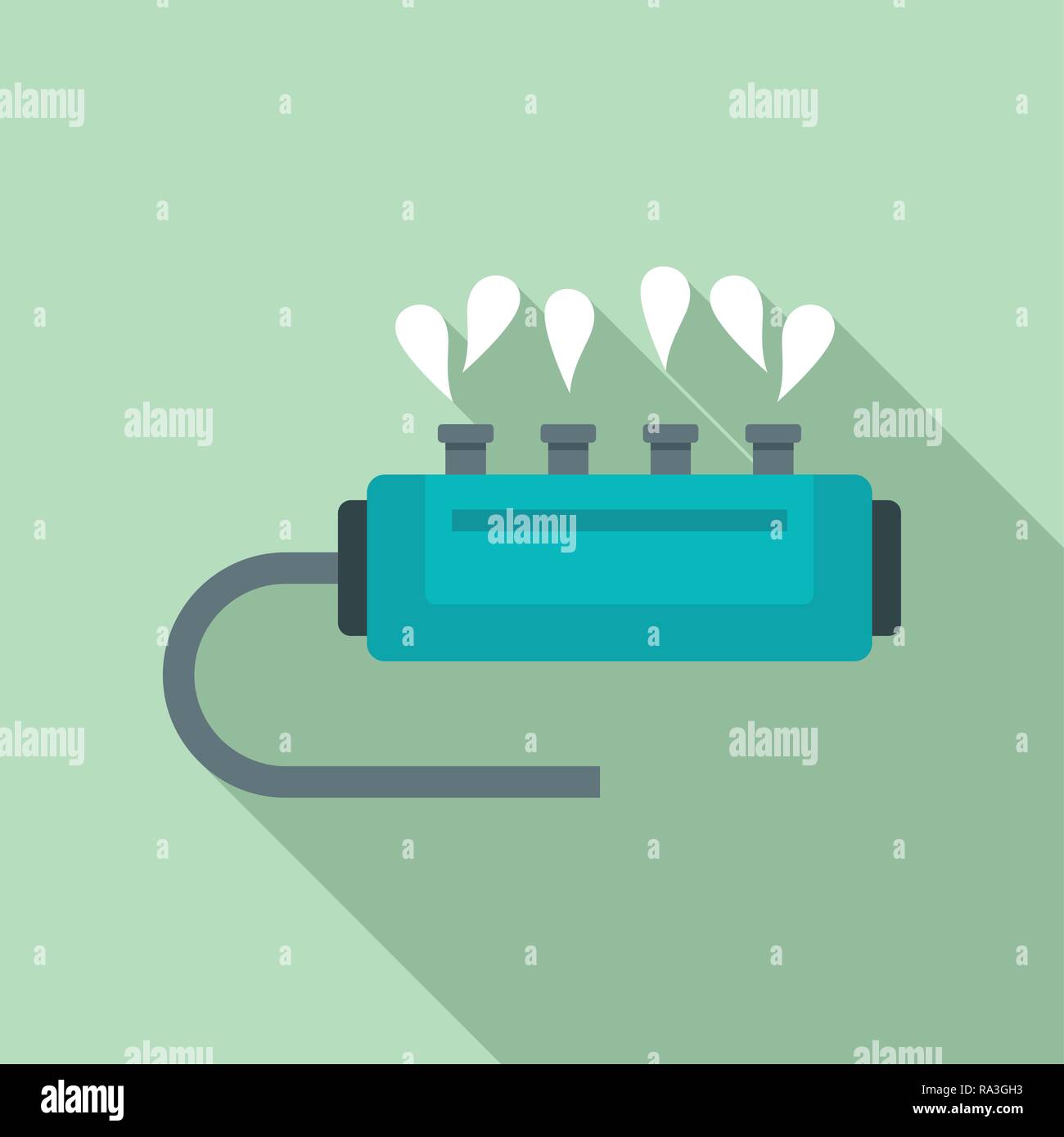 Water drop sprinkler icon. Flat illustration of water drop sprinkler ...