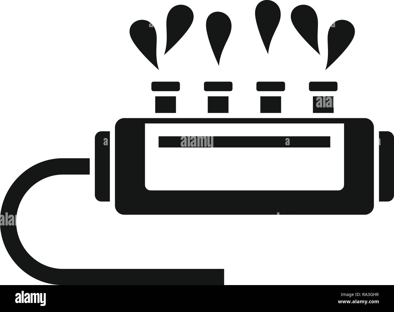 Water drop sprinkler icon. Simple illustration of water drop sprinkler ...