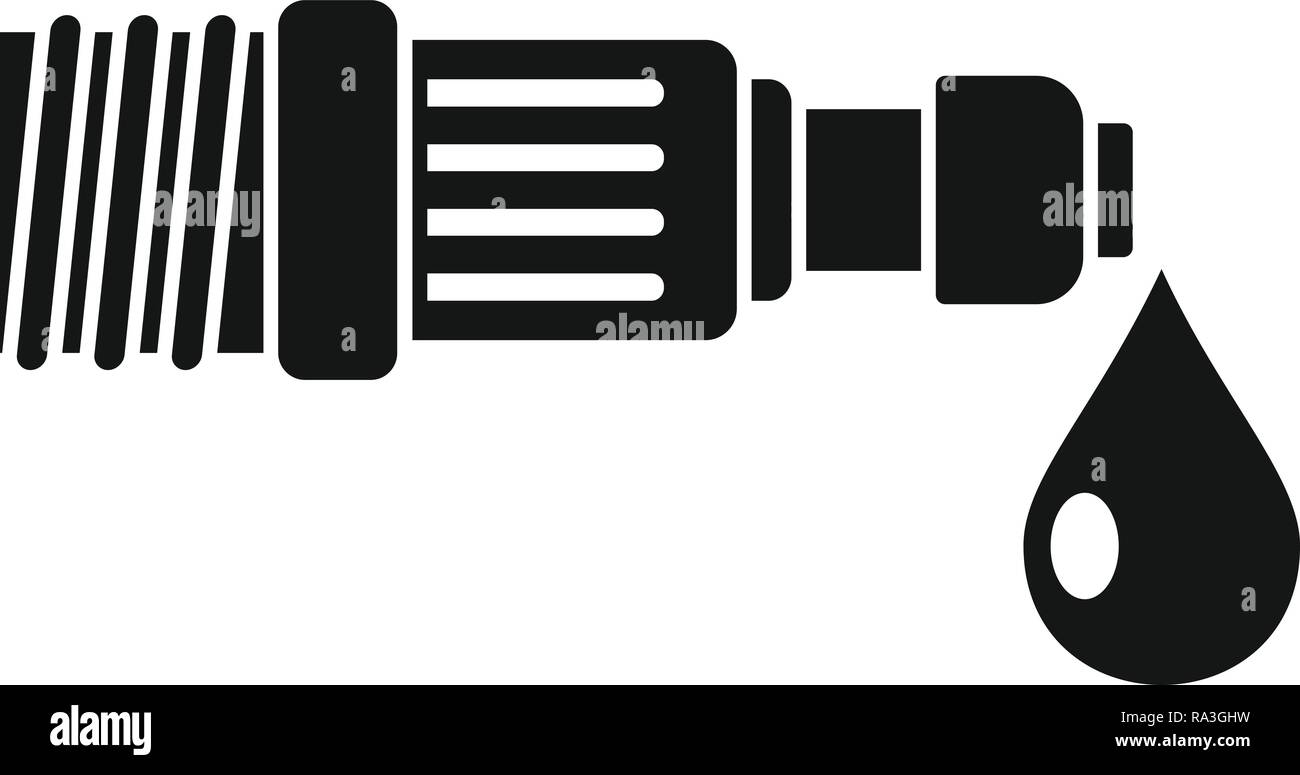 Drop irrigation pipe icon. Simple illustration of drop irrigation pipe ...