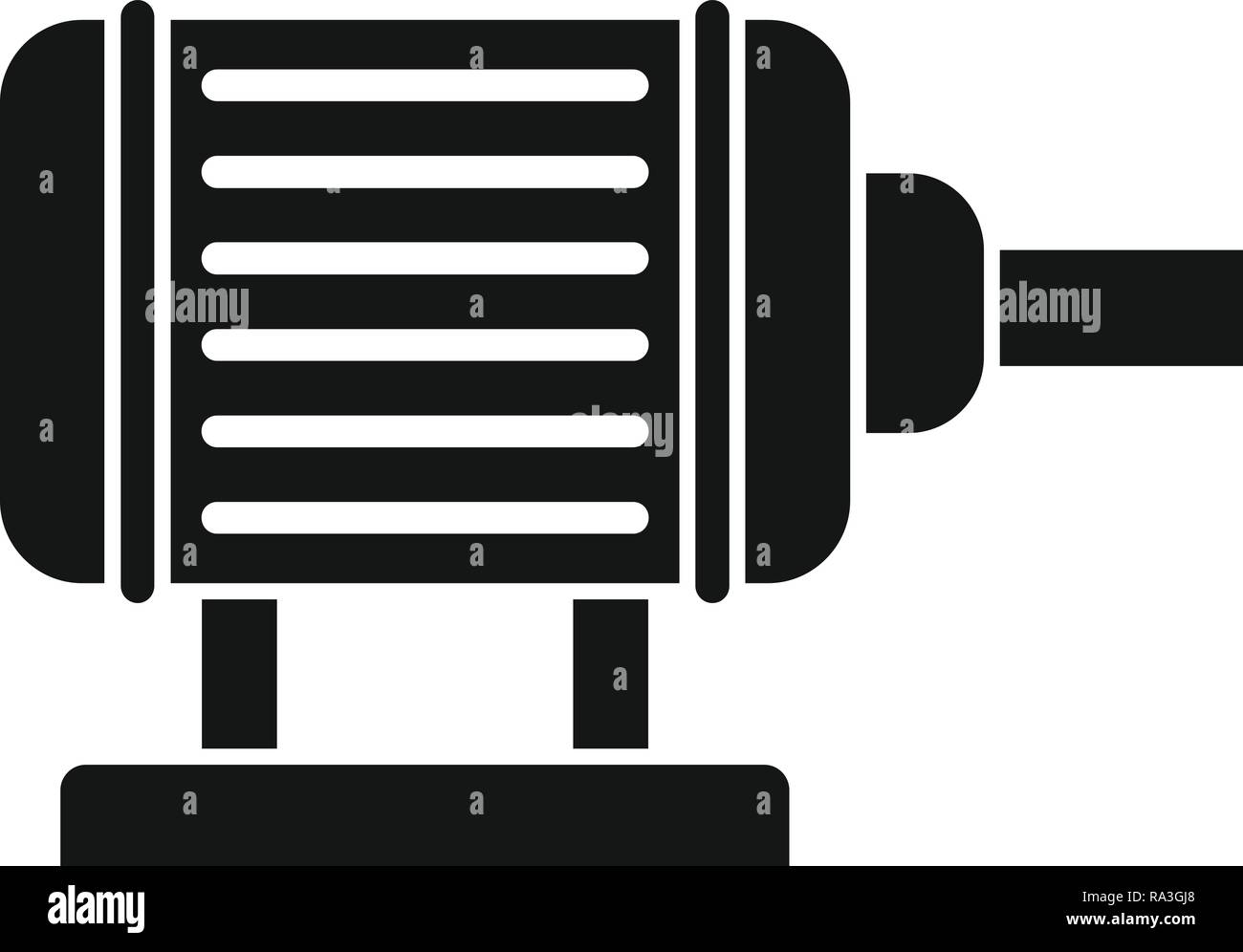 Motor pump irrigation icon. Simple illustration of motor pump ...