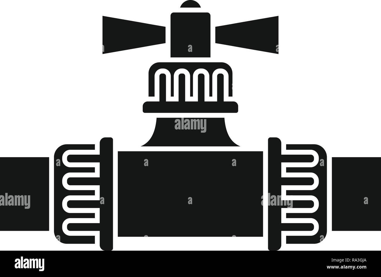 Water irrigation tap icon. Simple illustration of water irrigation tap ...