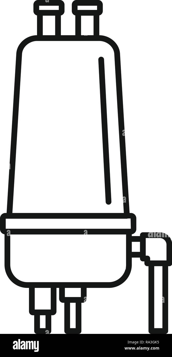 Irrigation filter icon. Outline irrigation filter vector icon for web ...