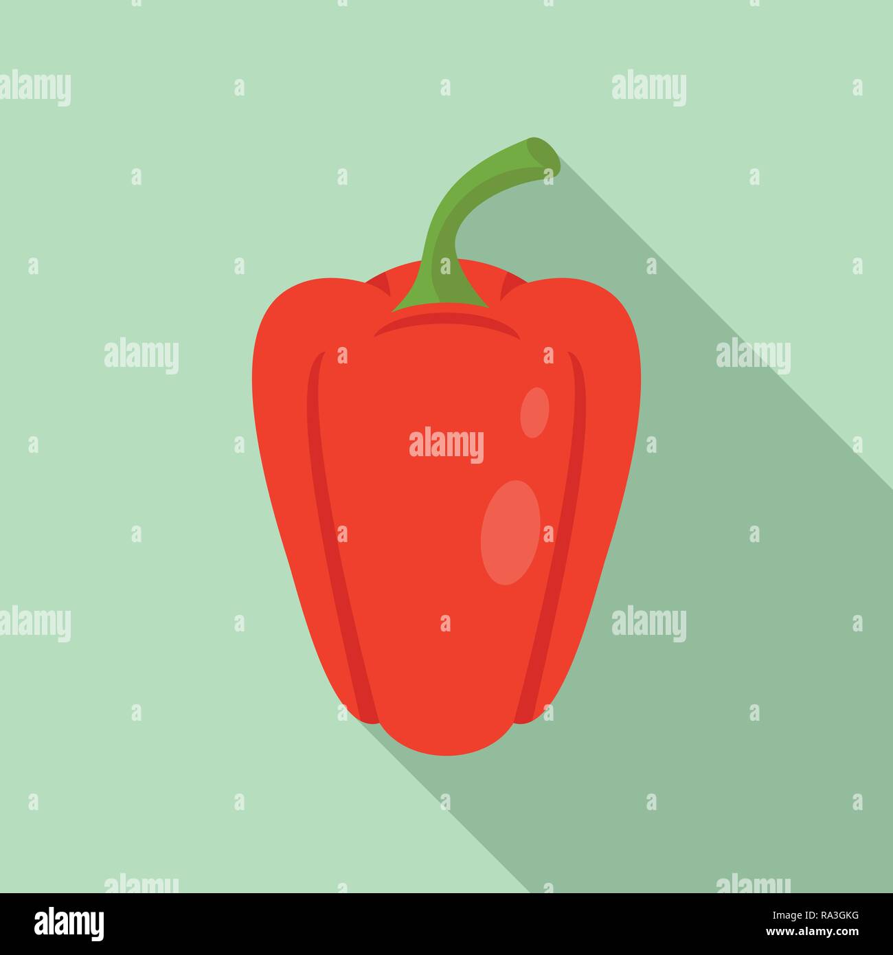 Sweet pepper icon. Flat illustration of sweet pepper vector icon for ...