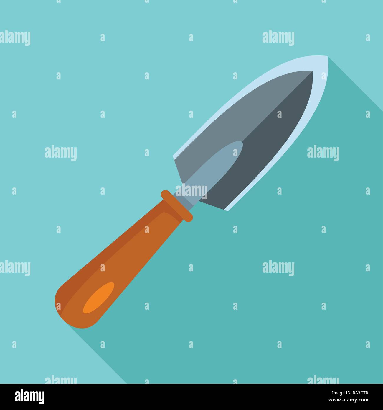 Garden hand shovel icon. Flat illustration of garden hand shovel vector ...