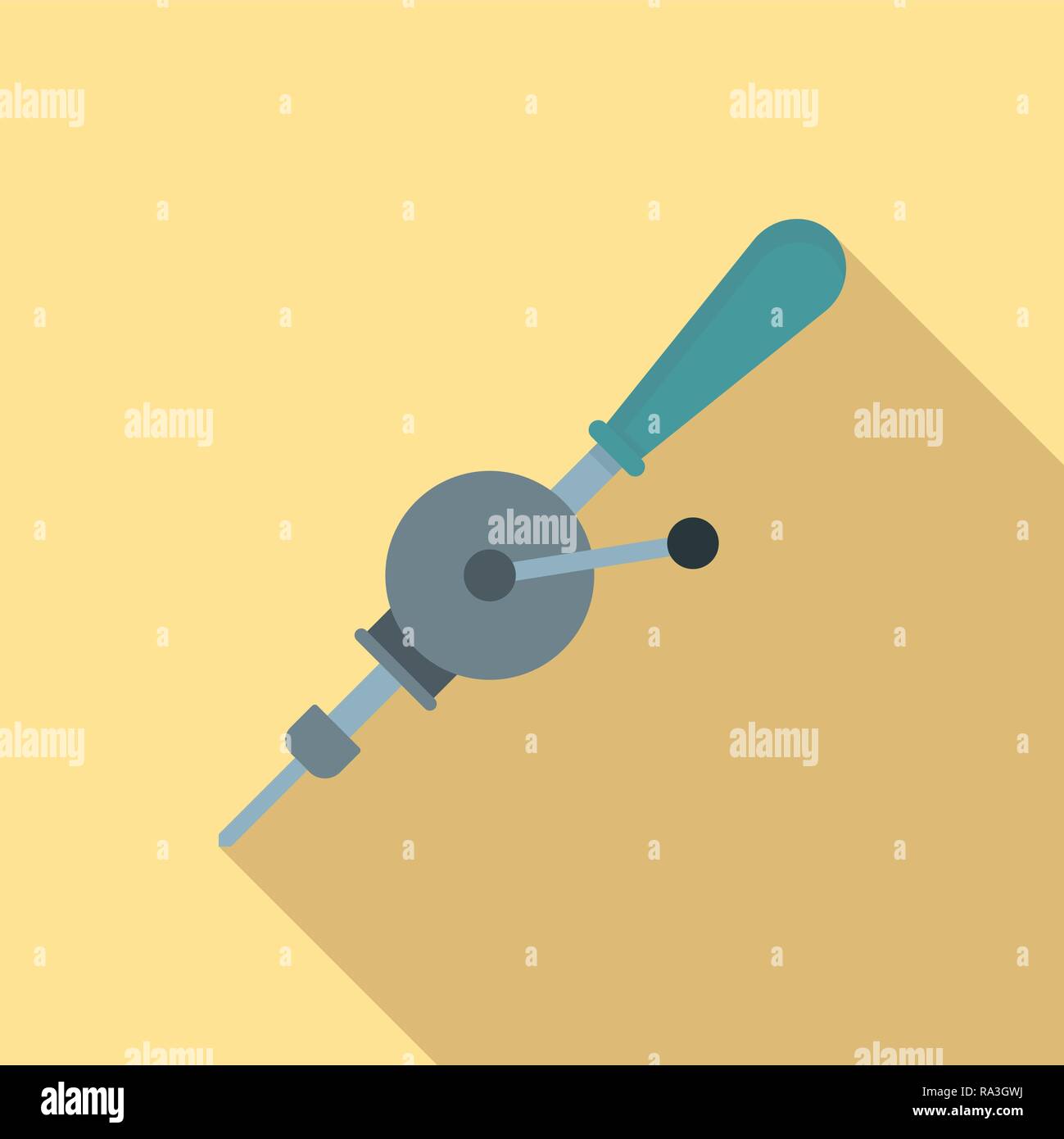 Hand drill icon. Flat illustration of hand drill vector icon for web ...