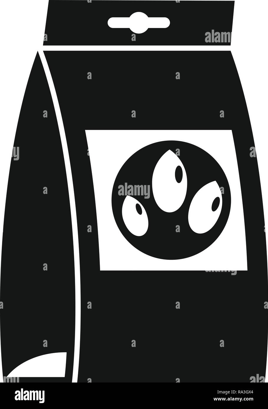 Garden seed pack icon. Simple illustration of garden seed pack vector ...