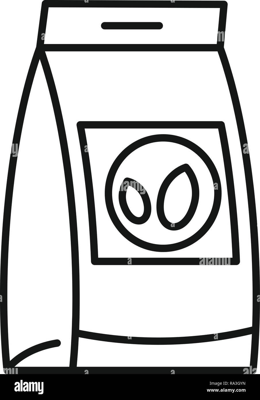 Garden seed pack icon. Outline garden seed pack vector icon for web ...