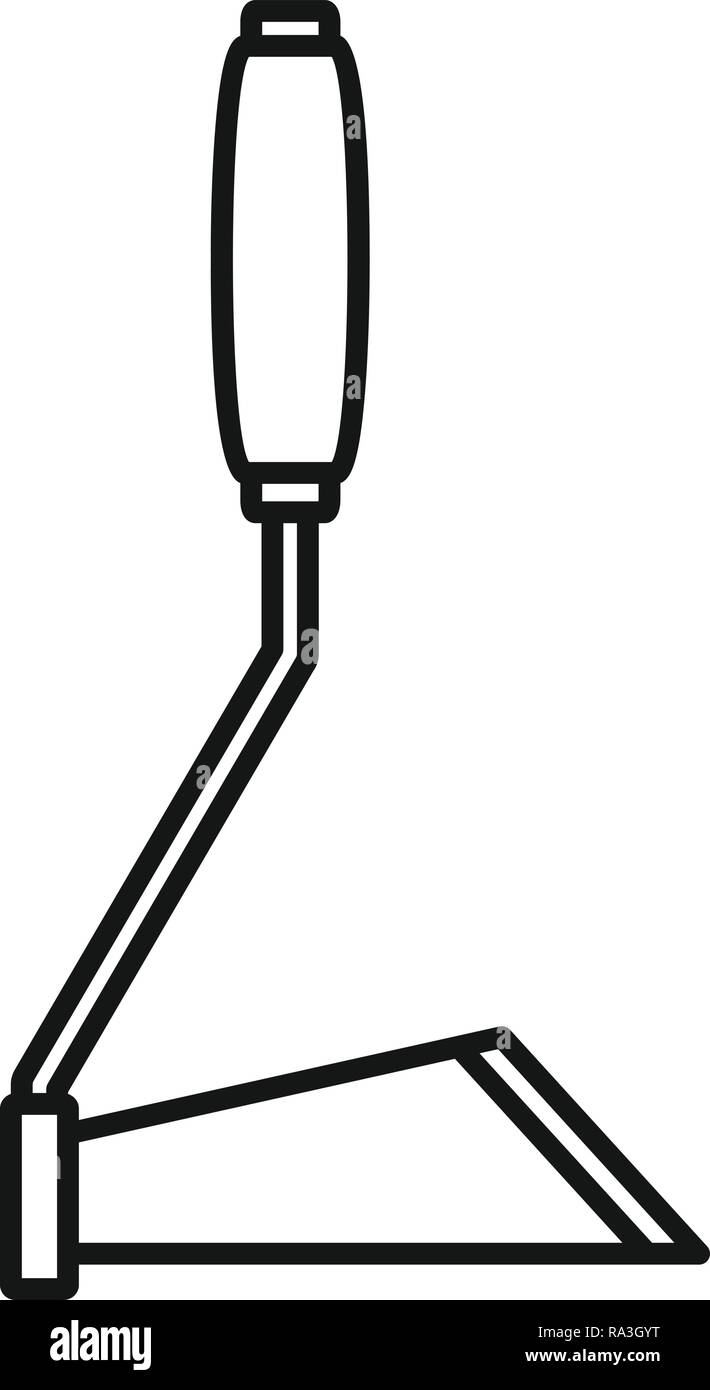Hand garden dig tool icon. Outline hand garden dig tool vector icon for ...
