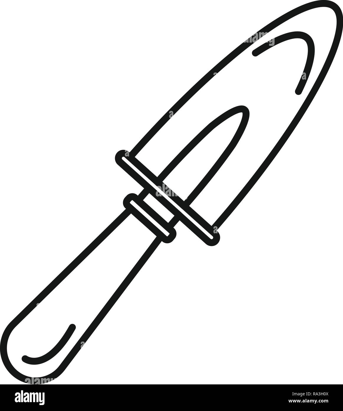 Garden hand shovel icon. Outline garden hand shovel vector icon for web ...