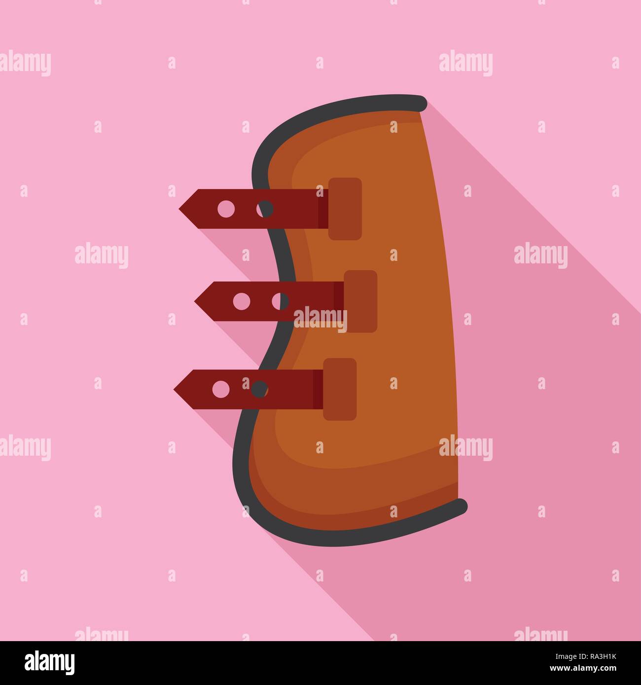 Horse protection boot icon. Flat illustration of horse protection boot ...