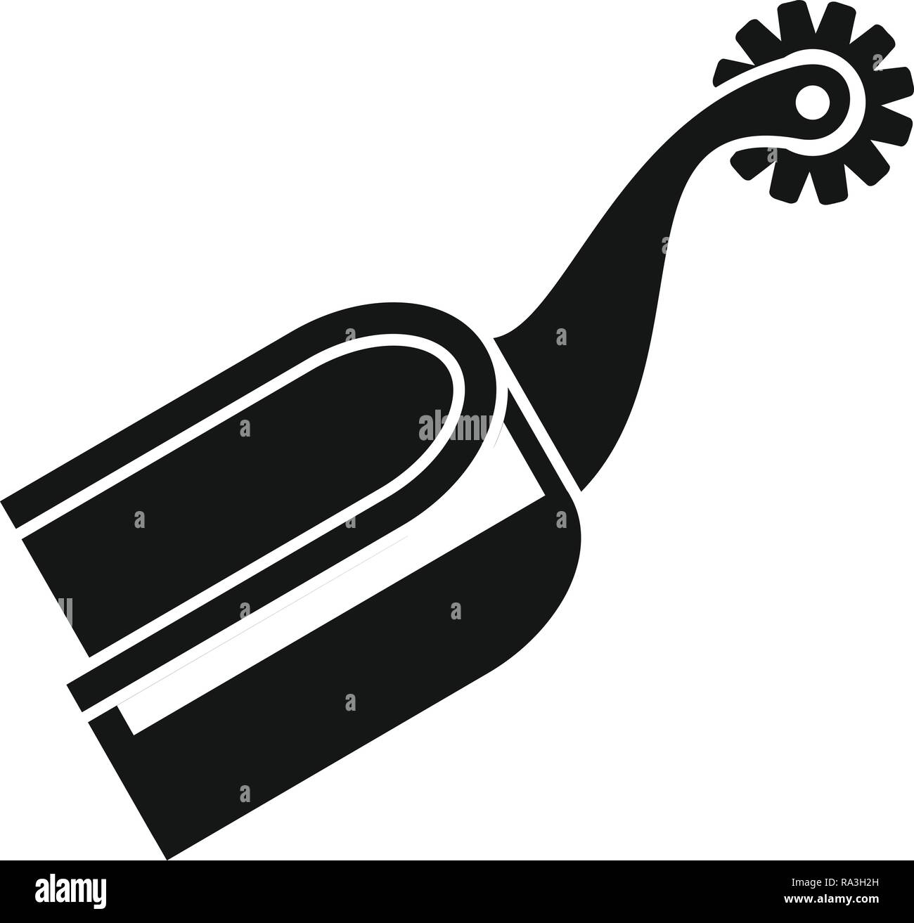 Horse spurs equestrian riding icon. Simple illustration of horse spurs ...
