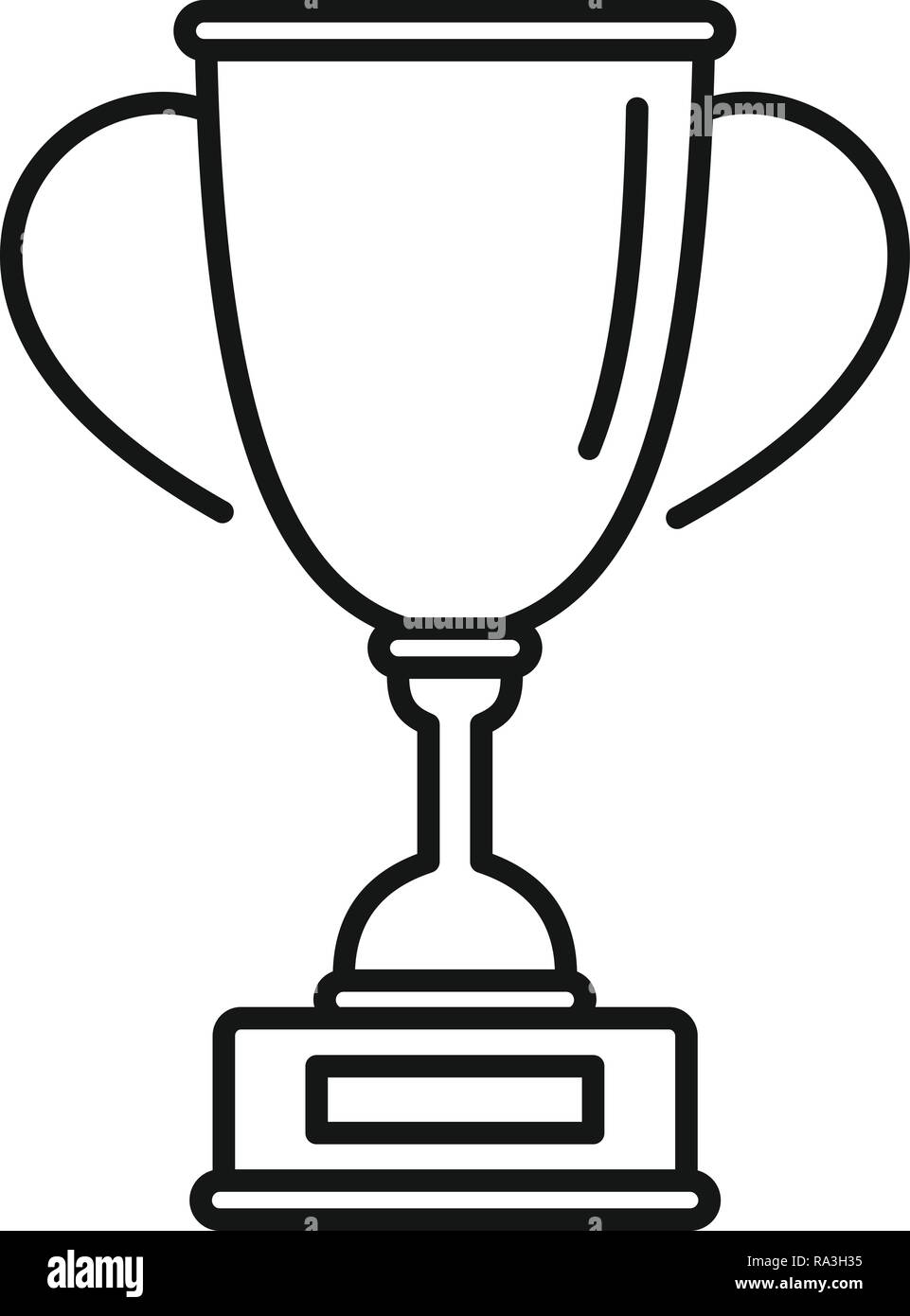 Horse riding gold cup icon. Outline horse riding gold cup vector icon ...