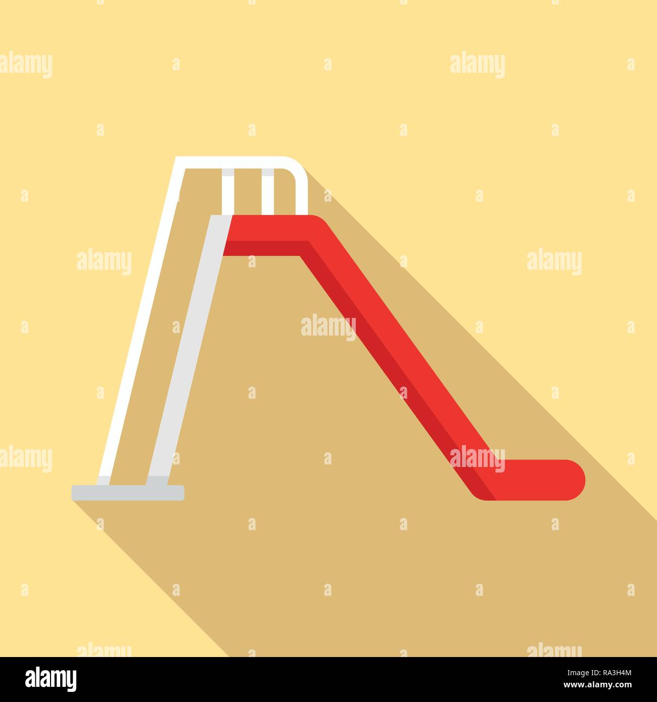 Kid slide icon. Flat illustration of kid slide vector icon for web ...