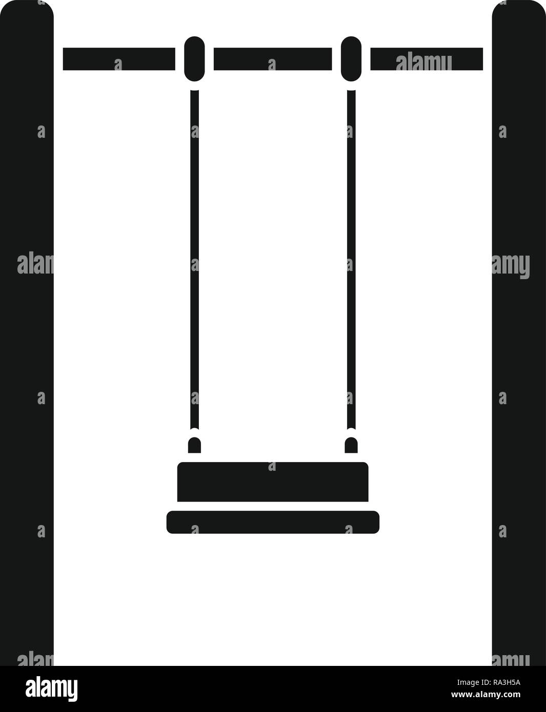 Kid swing icon. Simple illustration of kid swing vector icon for web ...