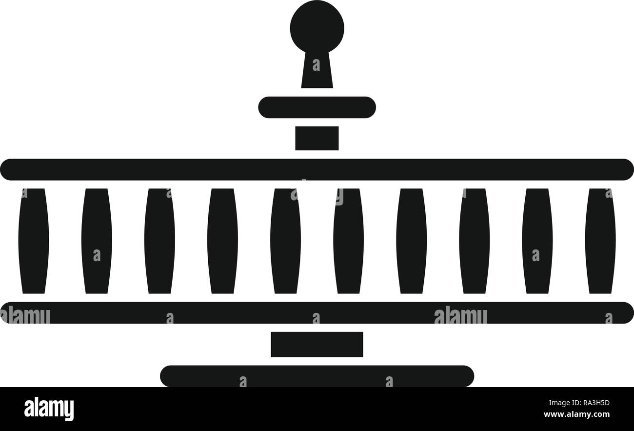 Manual rotation carousel icon. Simple illustration of manual rotation ...