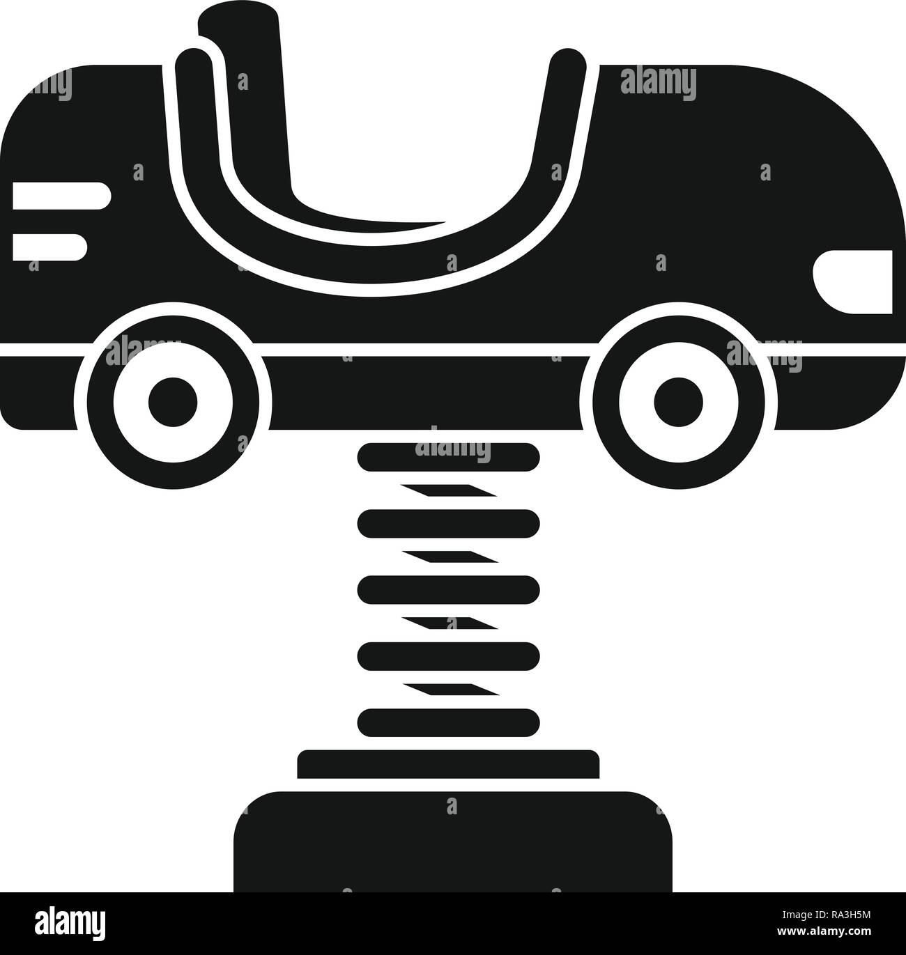 Kid car spring icon. Simple illustration of kid car spring vector icon ...