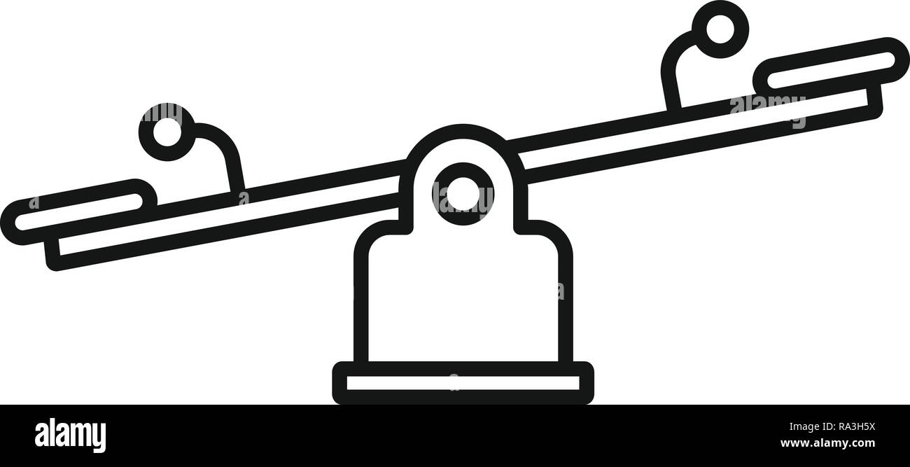 Kid balance board icon. Outline kid balance board vector icon for web ...