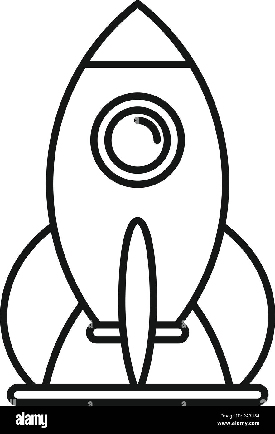 Rocket Outline High Resolution Stock Photography and Images - Alamy