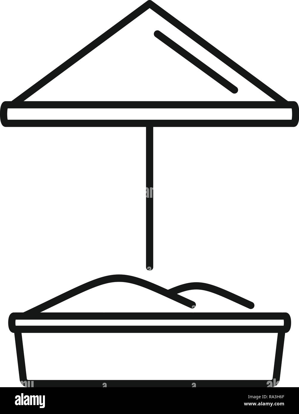 Sand kid playground icon. Outline sand kid playground vector icon for ... Sand kid playground icon. Outline sand kid playground vector icon for ...