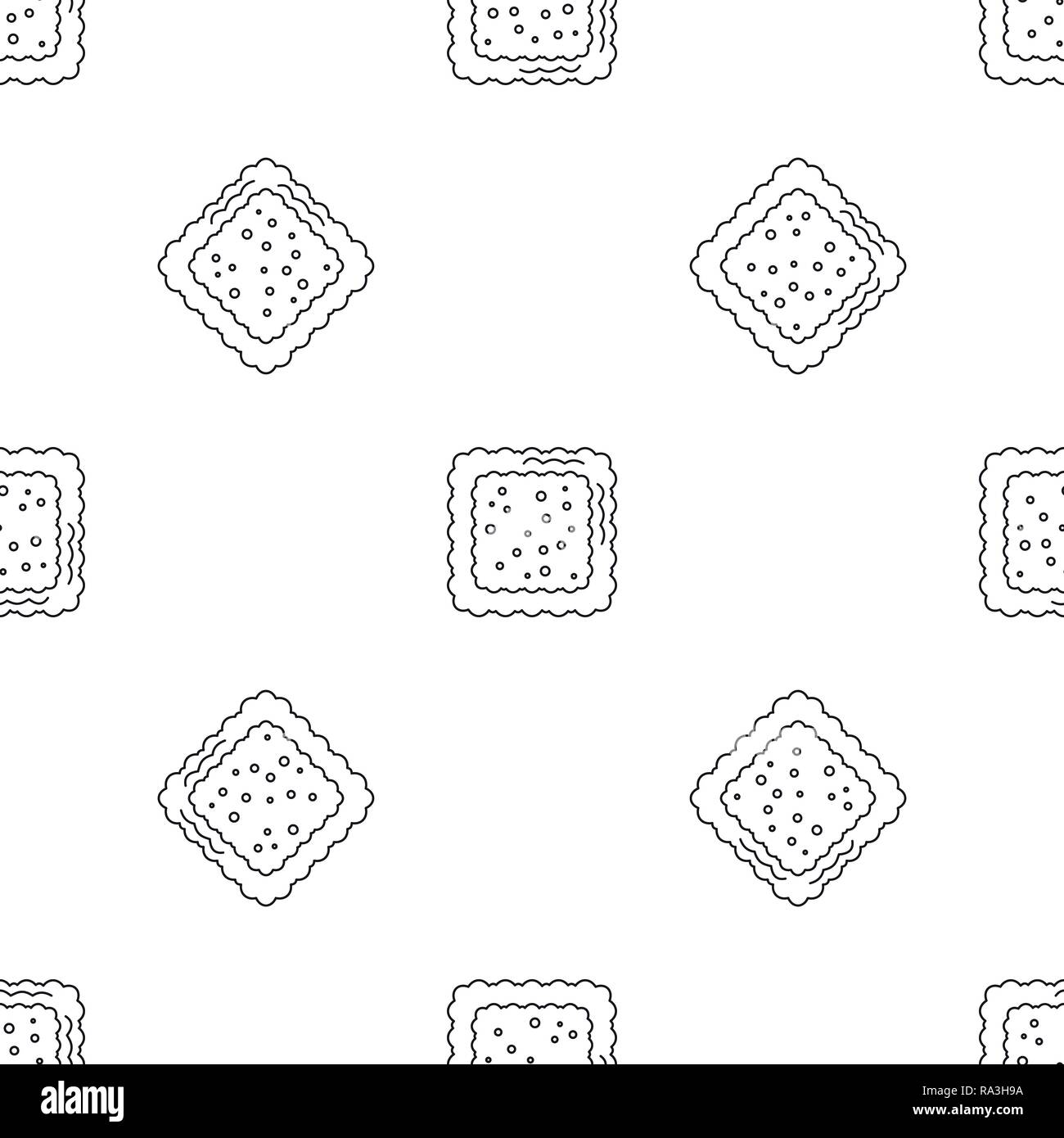 Cracked biscuit icon. Outline illustration of cracked biscuit vector ...