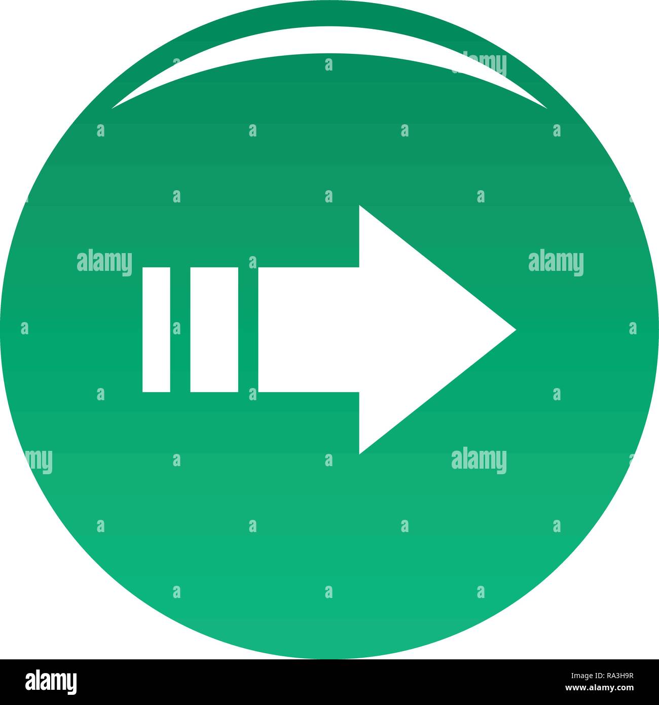 Arrow icon in black. Simple illustration of arrow icon vector isolated ...