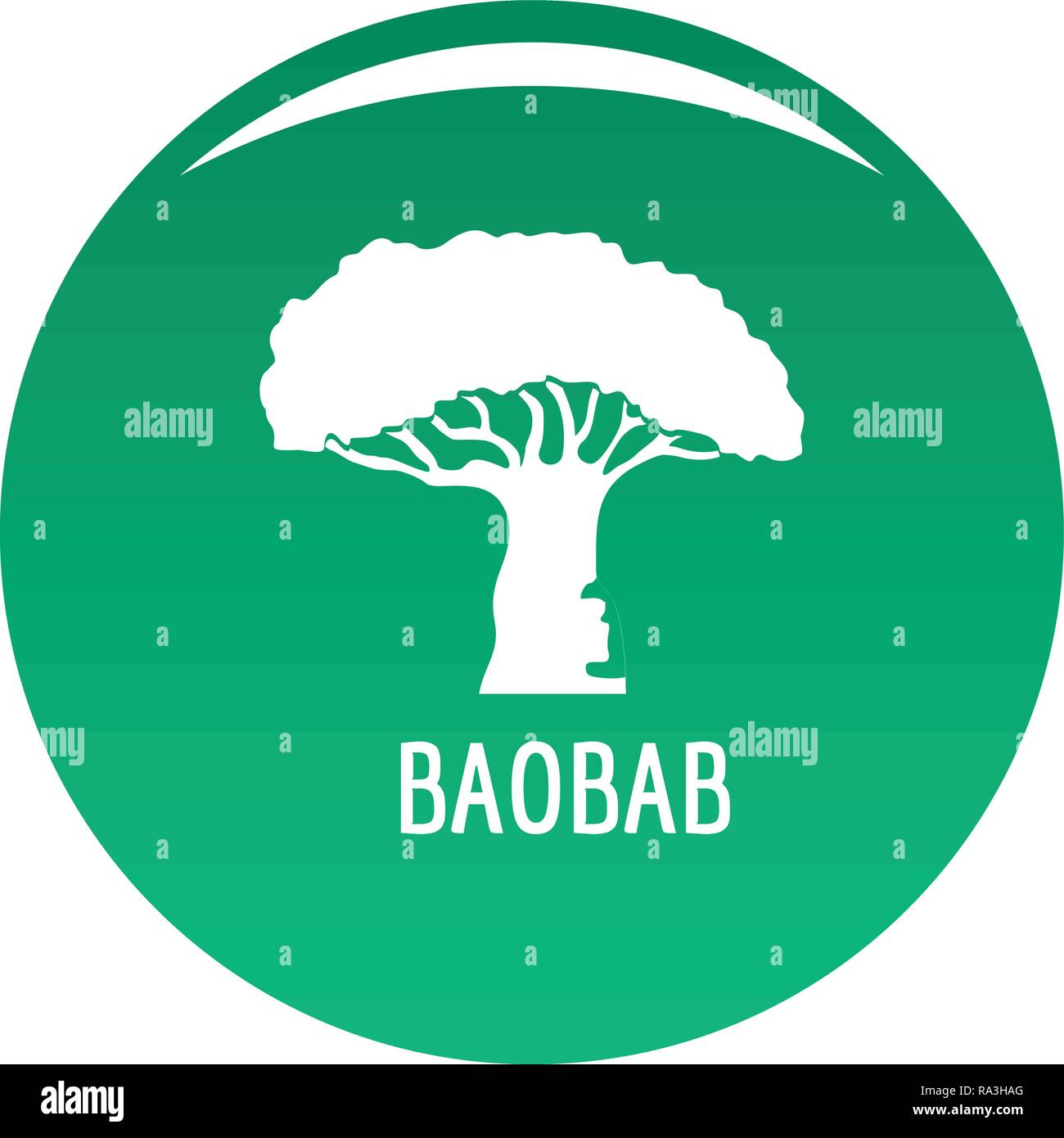 Baobab tree icon. Simple illustration of baobab tree vector icon for ... Baobab tree icon. Simple illustration of baobab tree vector icon for ...