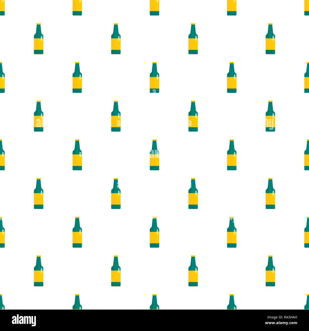 Green bottle of beer pattern seamless vector repeat for any web design ...