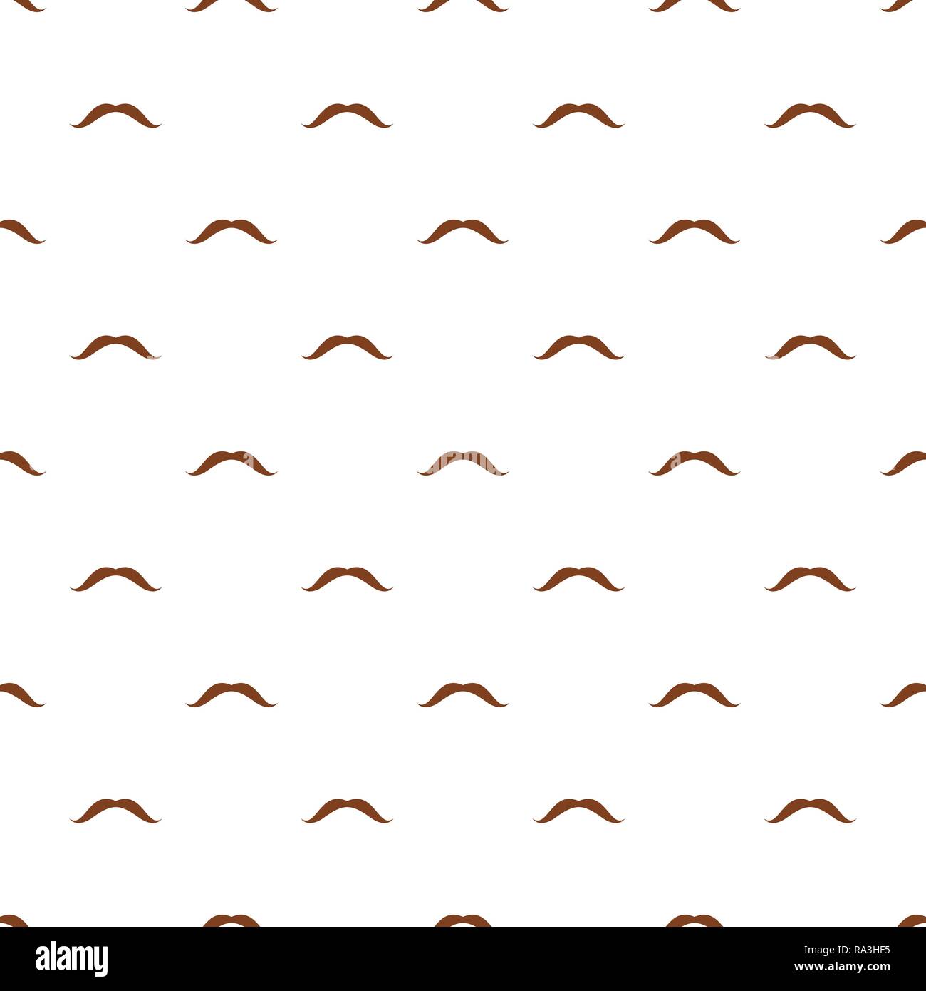 Long mustache pattern seamless vector repeat for any web design Stock ...