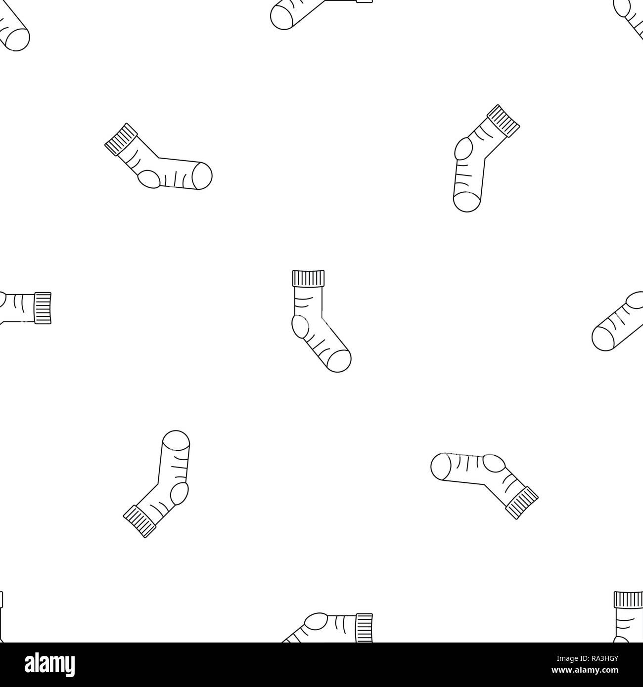 Clean sock icon. Outline illustration of clean sock vector icon for web ...