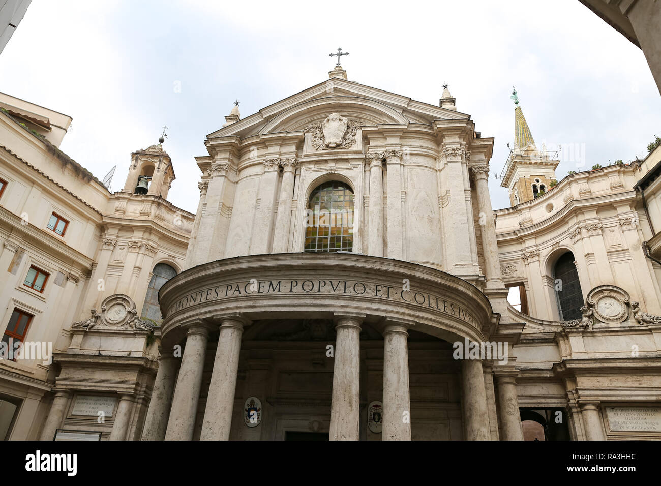 Santa Maria della Pace Church in Rome City, Italy Stock Photo - Alamy
