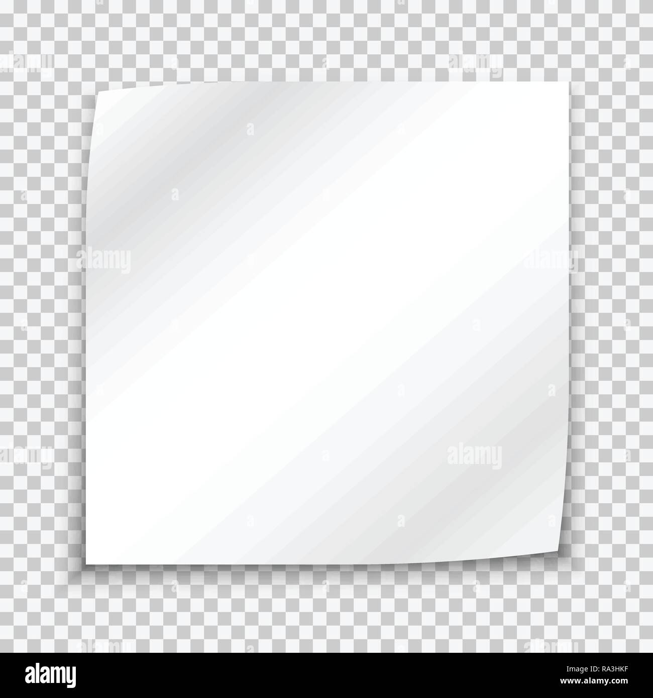 Blank white sticker mockup, round 3d paper with soft shadow Stock ...