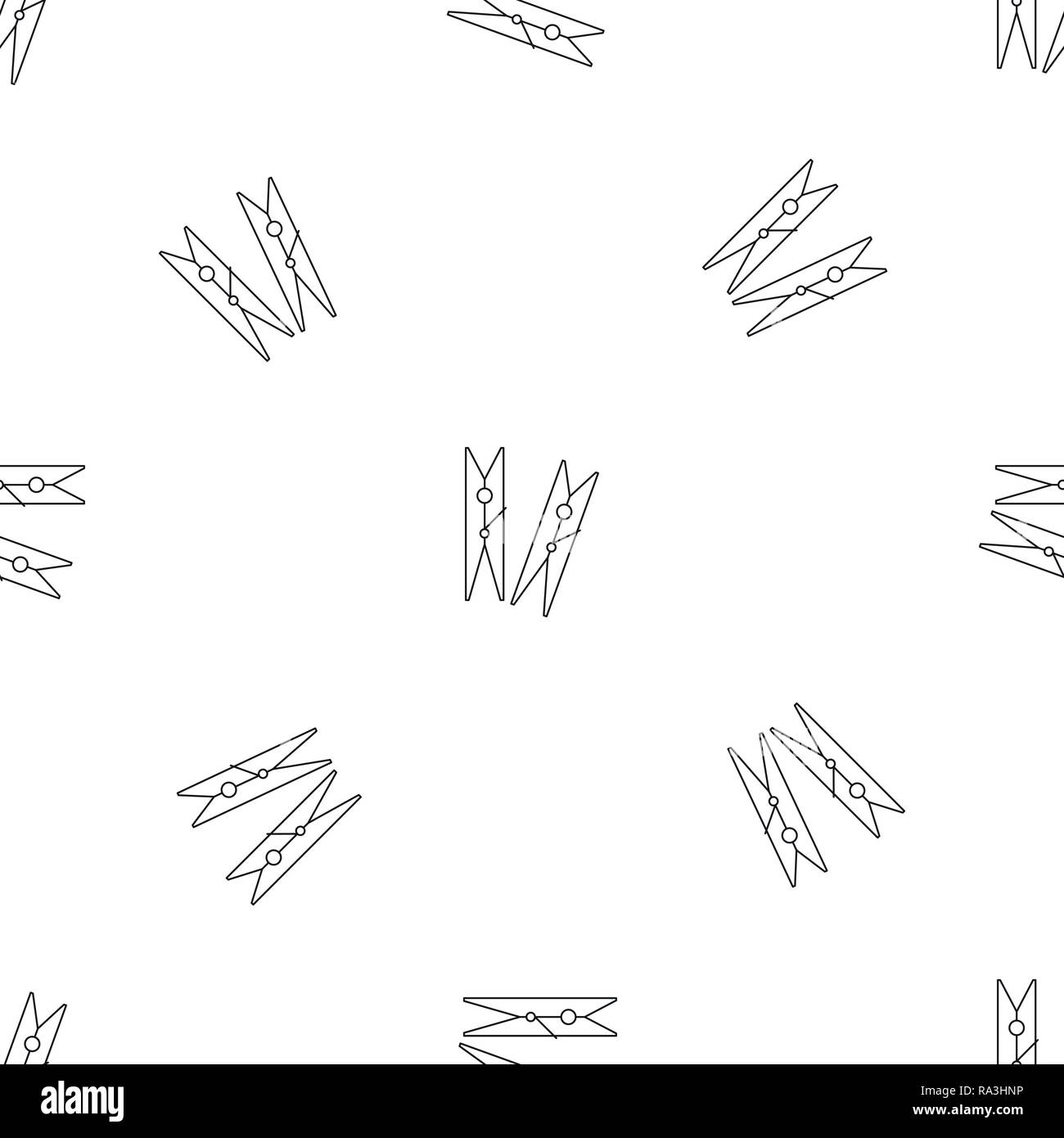 Clothes pegs icon. Outline illustration of clothes pegs vector icon for ...