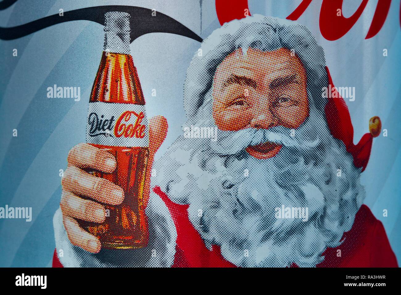 Santa Drinking Coke