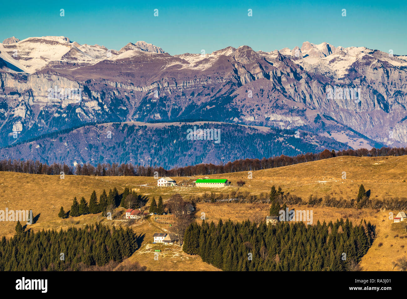 Italy Veneto Monte Grappa - Versante di Seren del Grappa Stock Photo ...