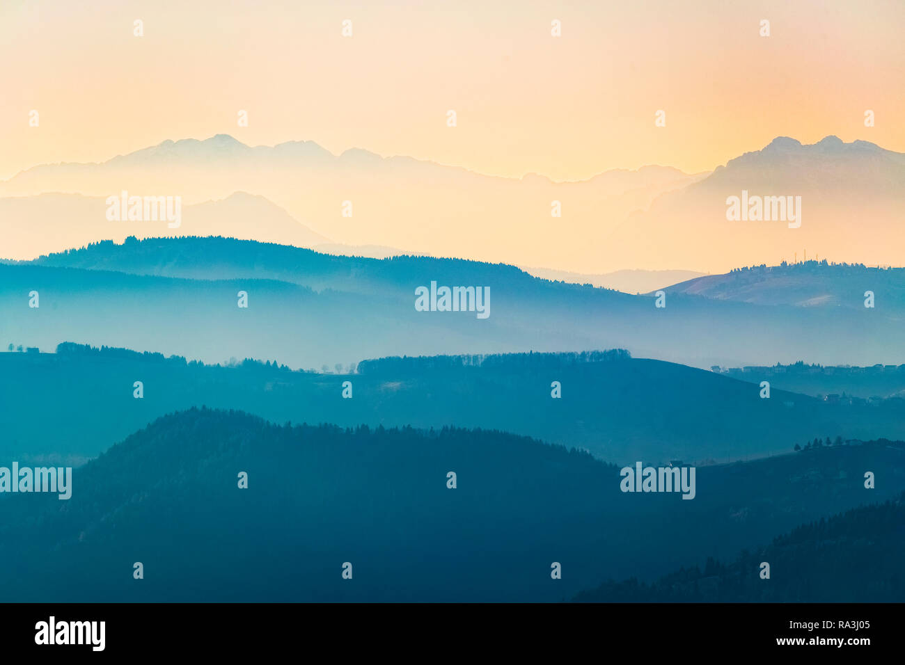 Italy Veneto Monte Grappa - Versante di Seren del Grappa Stock Photo ...