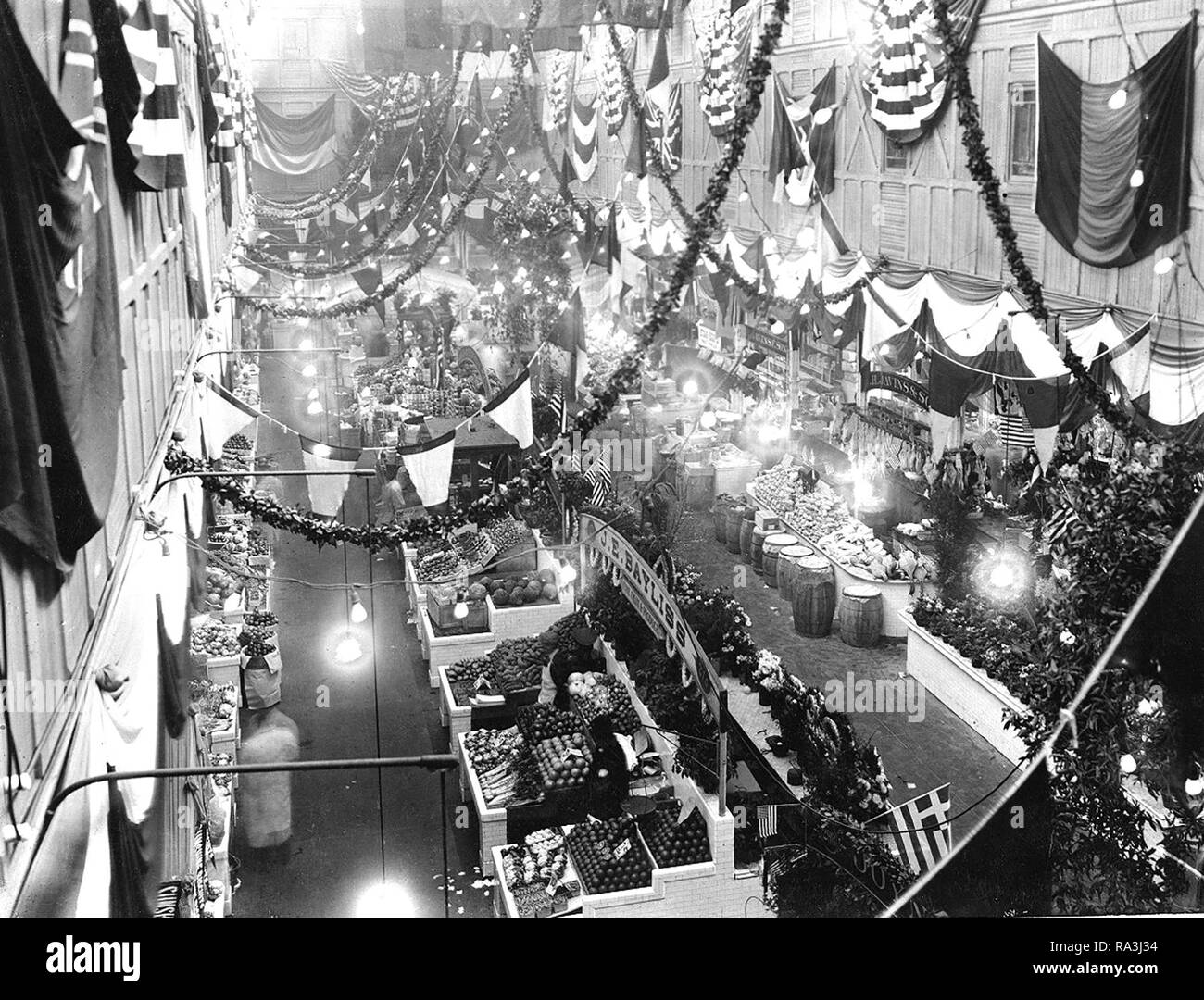 A birds-eye view of a part of the fruit and vegetable section of Center ...