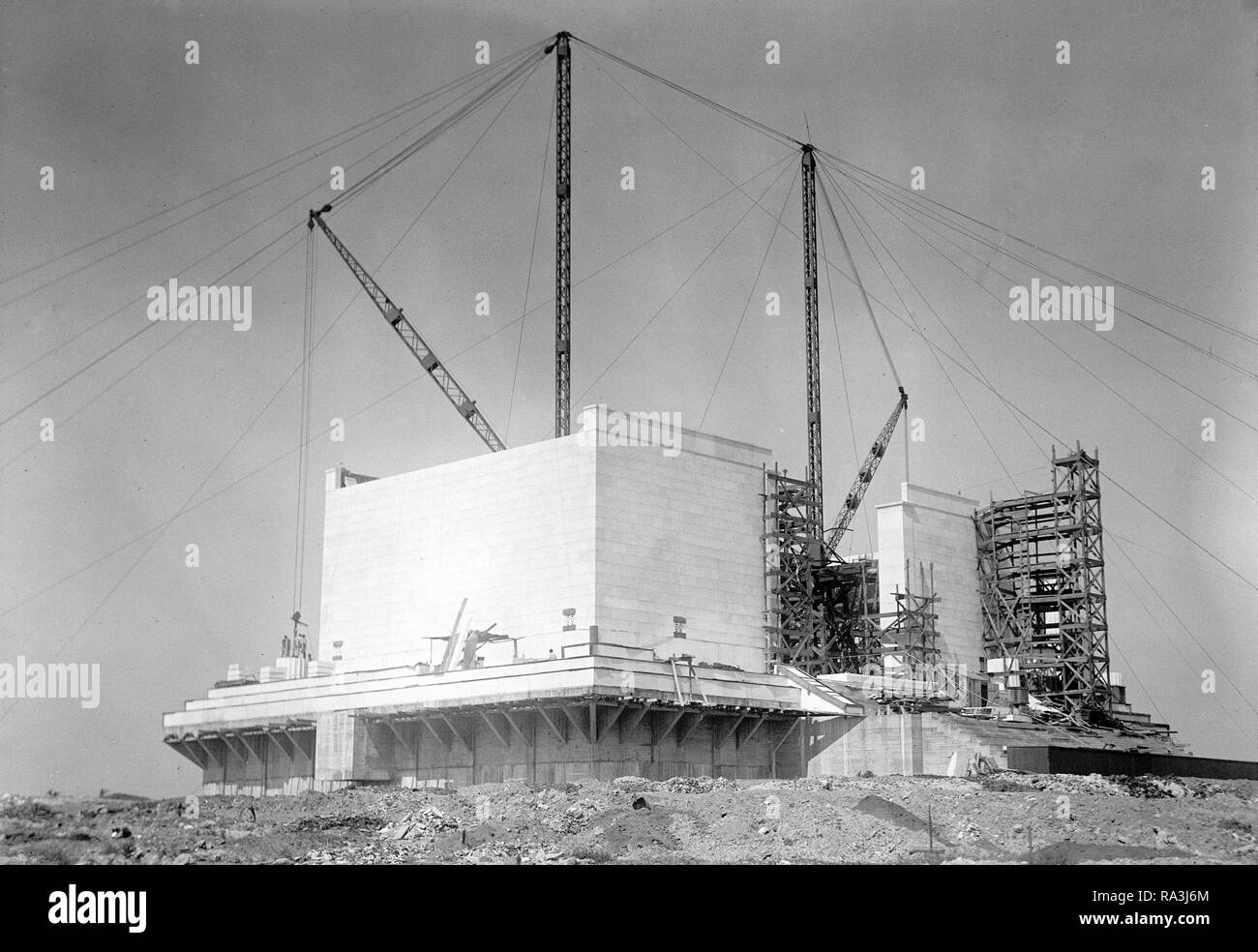 Lincoln Memorial under construction ca. 1915 Stock Photo - Alamy