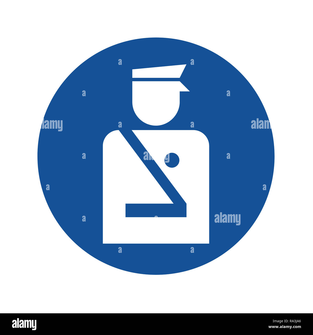 Police patrol isolated icon design Cut Out Stock Images & Pictures - Alamy