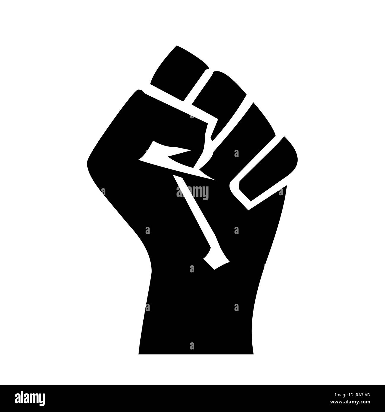 Fist symbol icon illustration Stock Photo - Alamy