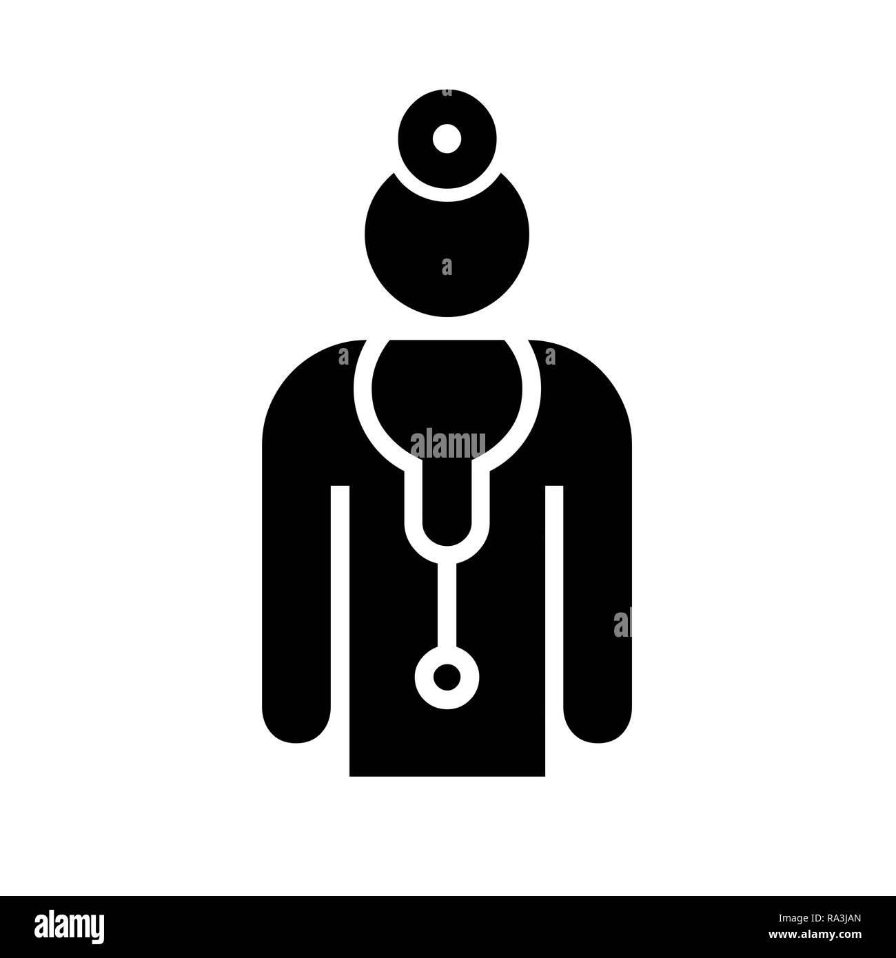 Medical doctor icon illustration Stock Photo - Alamy