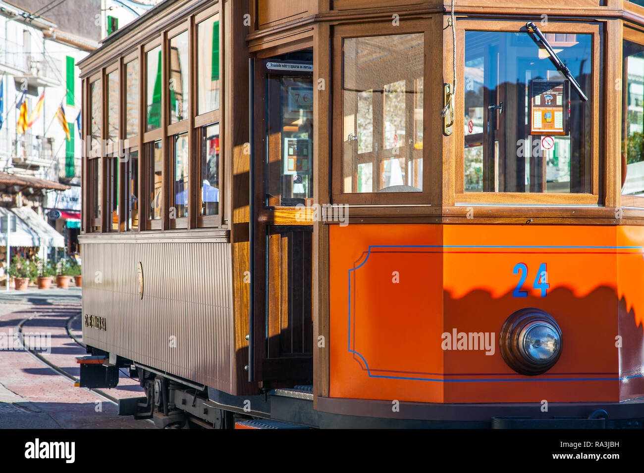 Port tram soller mallorca hi-res stock photography and images - Alamy
