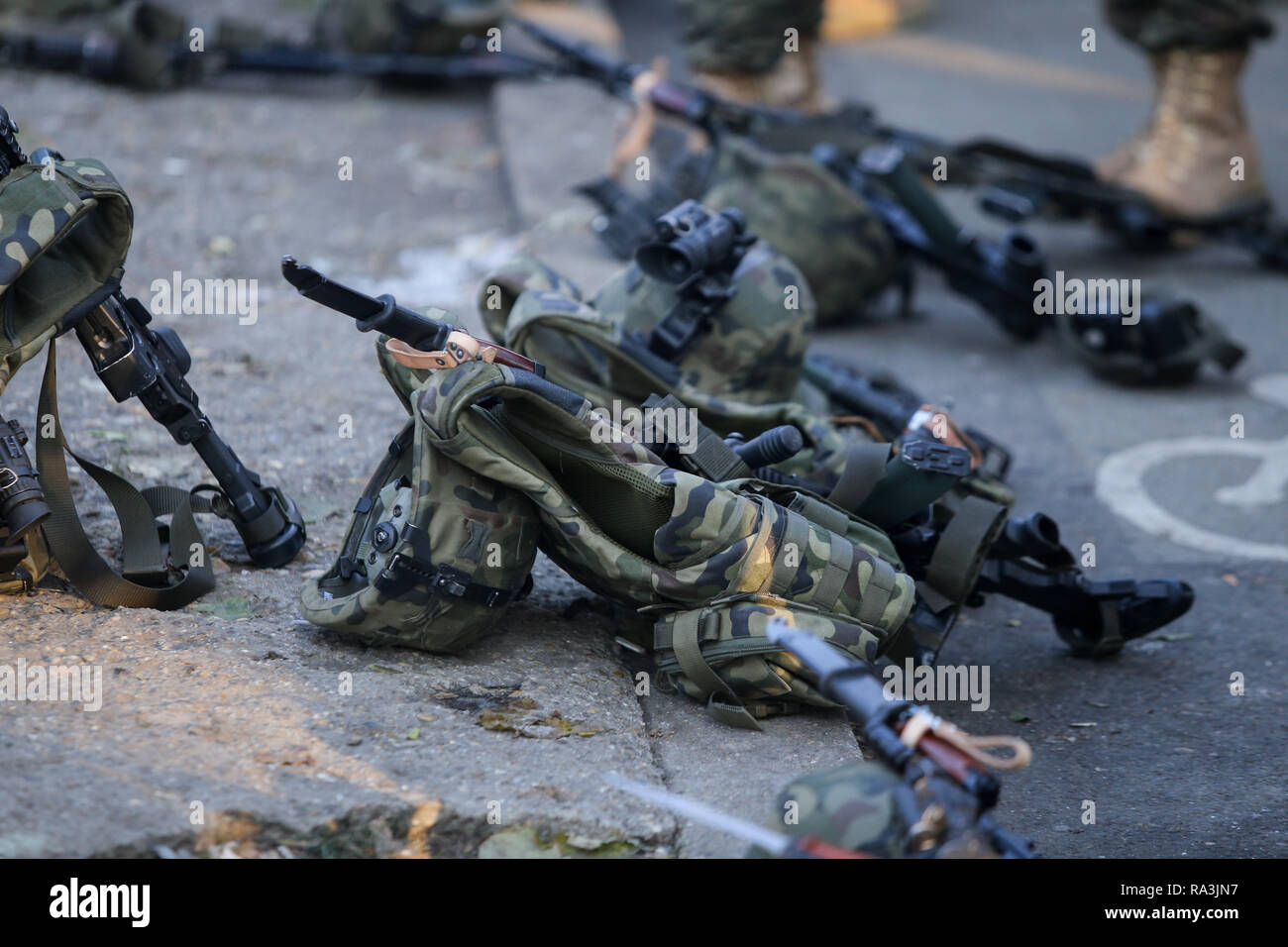 Bucharest, Romania - December 1, 2018: Polish Beryl 5.56×45mm NATO ...