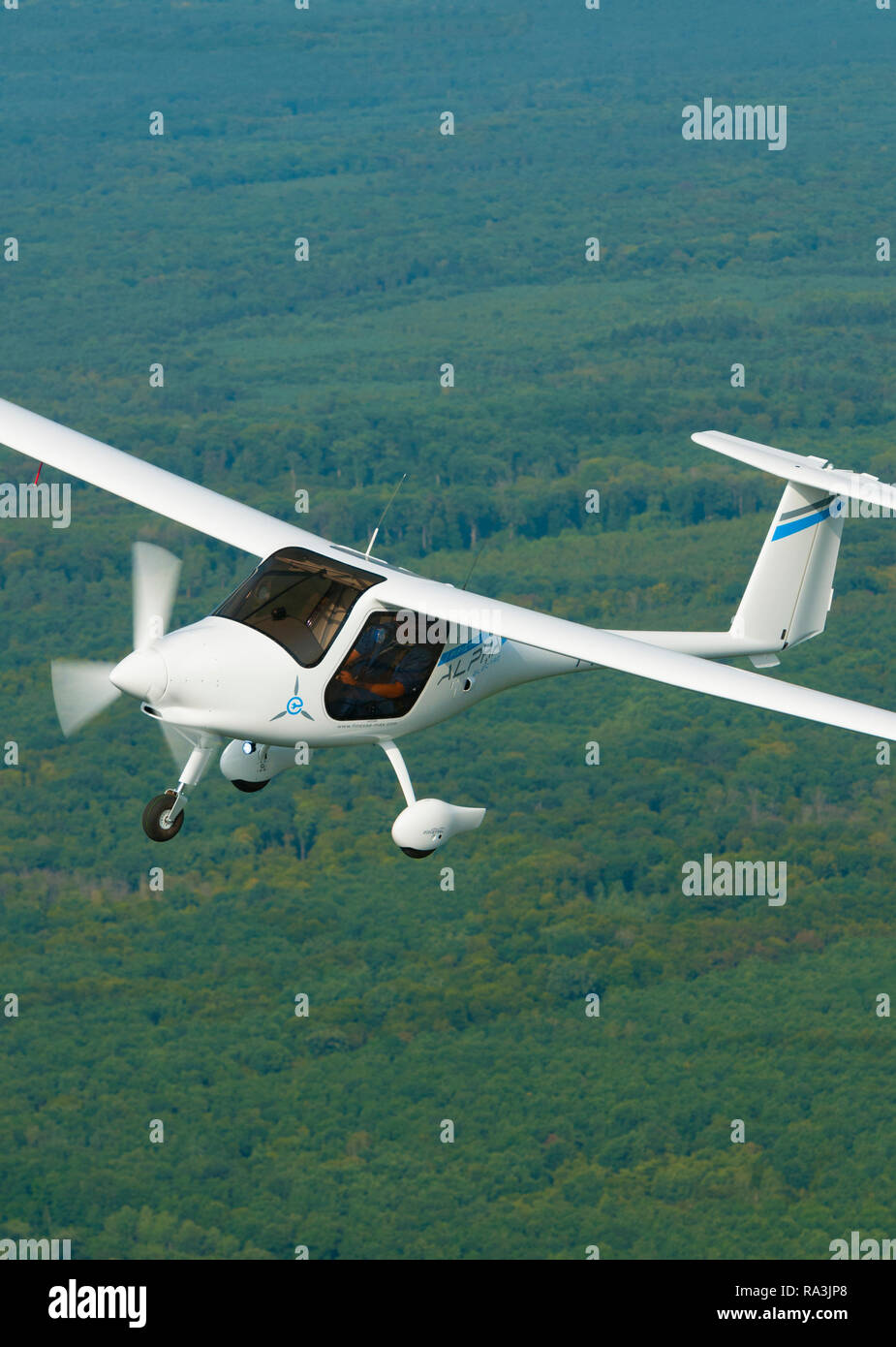 France, Bas-Rhin (67), Haguenau, new light airplane with electric motor ...