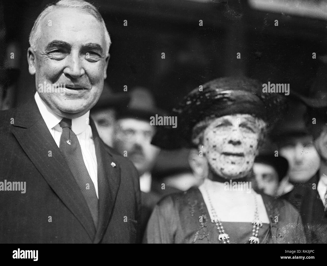 Warren and florence harding Black and White Stock Photos & Images - Alamy