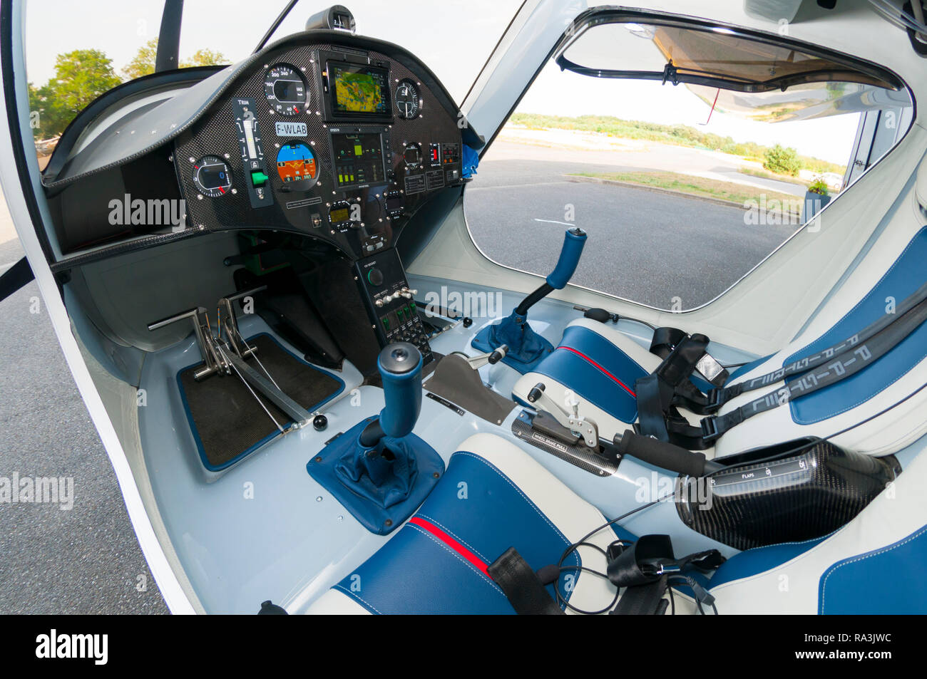 France, Bas-Rhin (67), Haguenau airport, new light airplane electric ...
