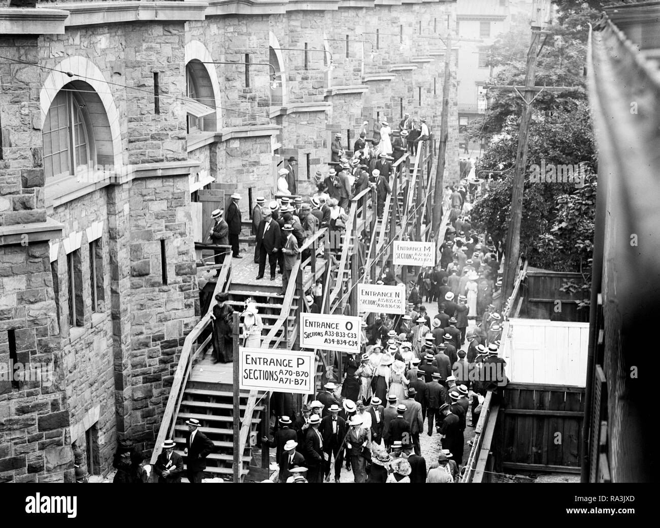 Exterior scenes of the Democratic National Convention in Baltimore ...